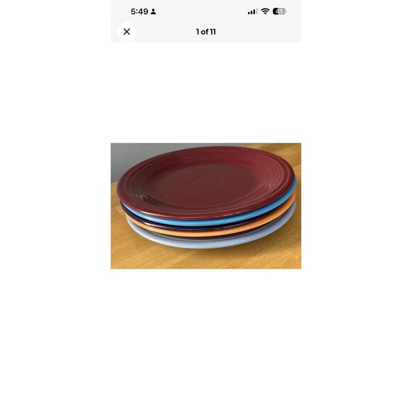 Fiesta | Dining | Fiestaware Dinner Plates 12 Fiesta Homer Laughlin Hlc ...
